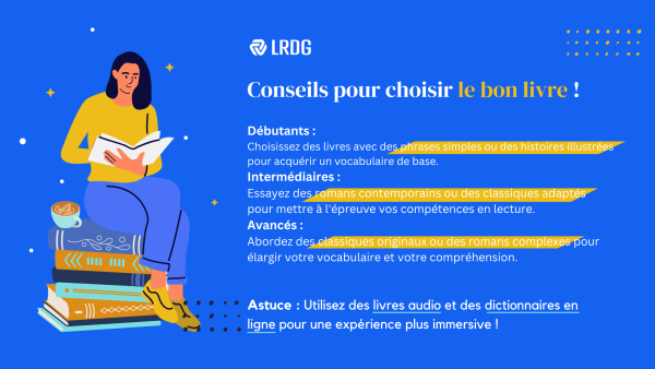Les meilleurs livres pour apprendre le français - LRDG